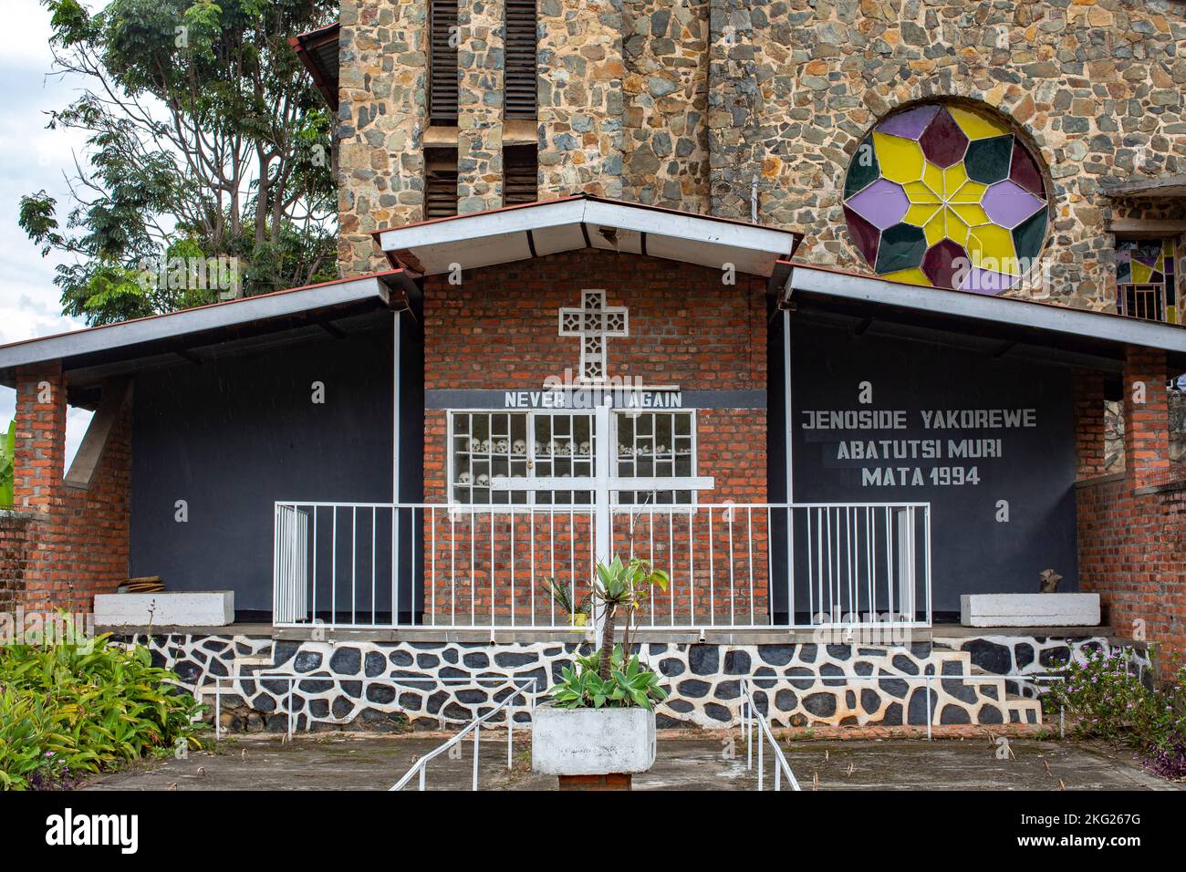Karongi Genocide Memorial church, Kibuye/Karongi, western Rwanda Stock ...