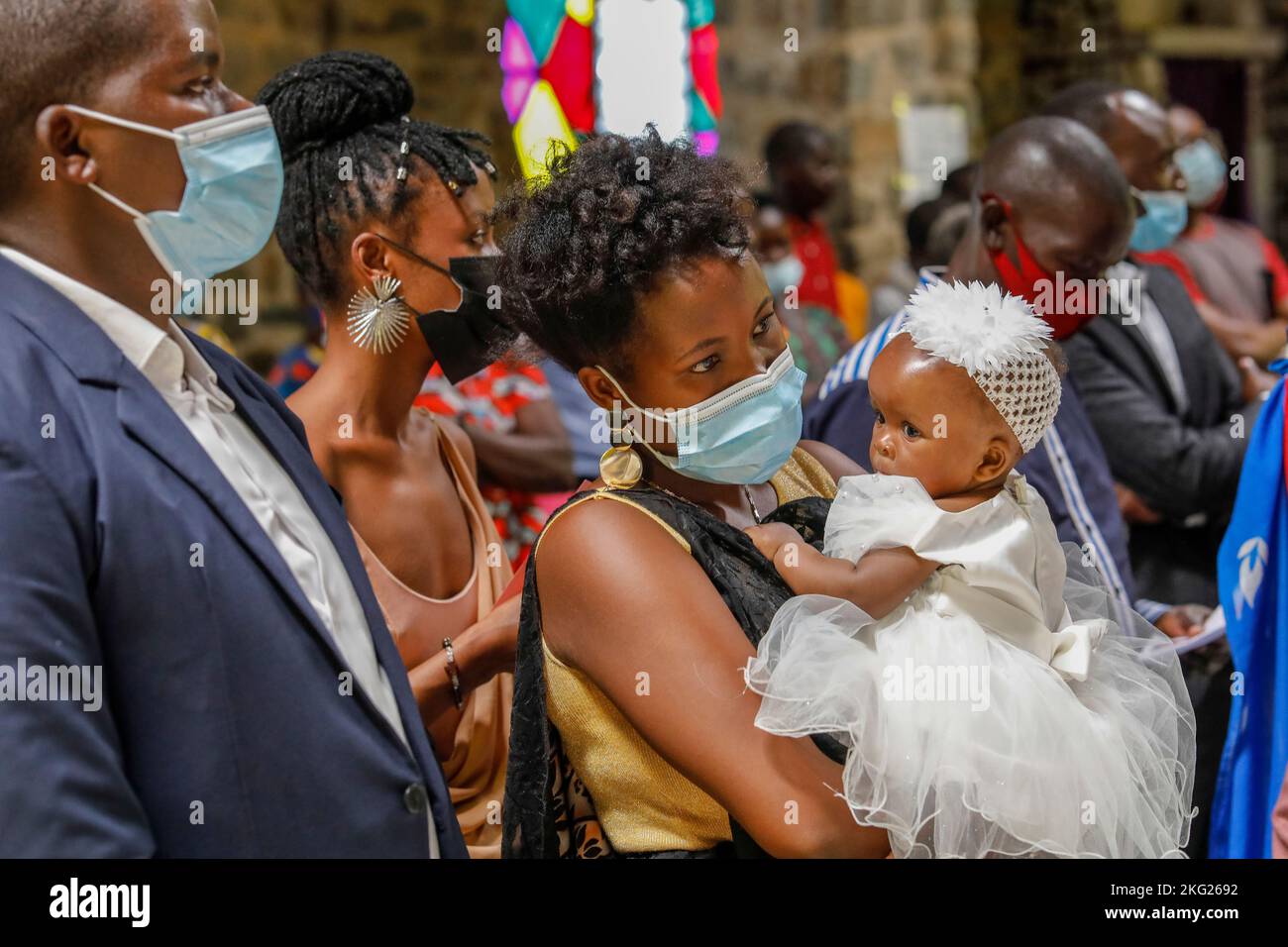 African catholic baptism baby hi-res stock photography and images - Alamy