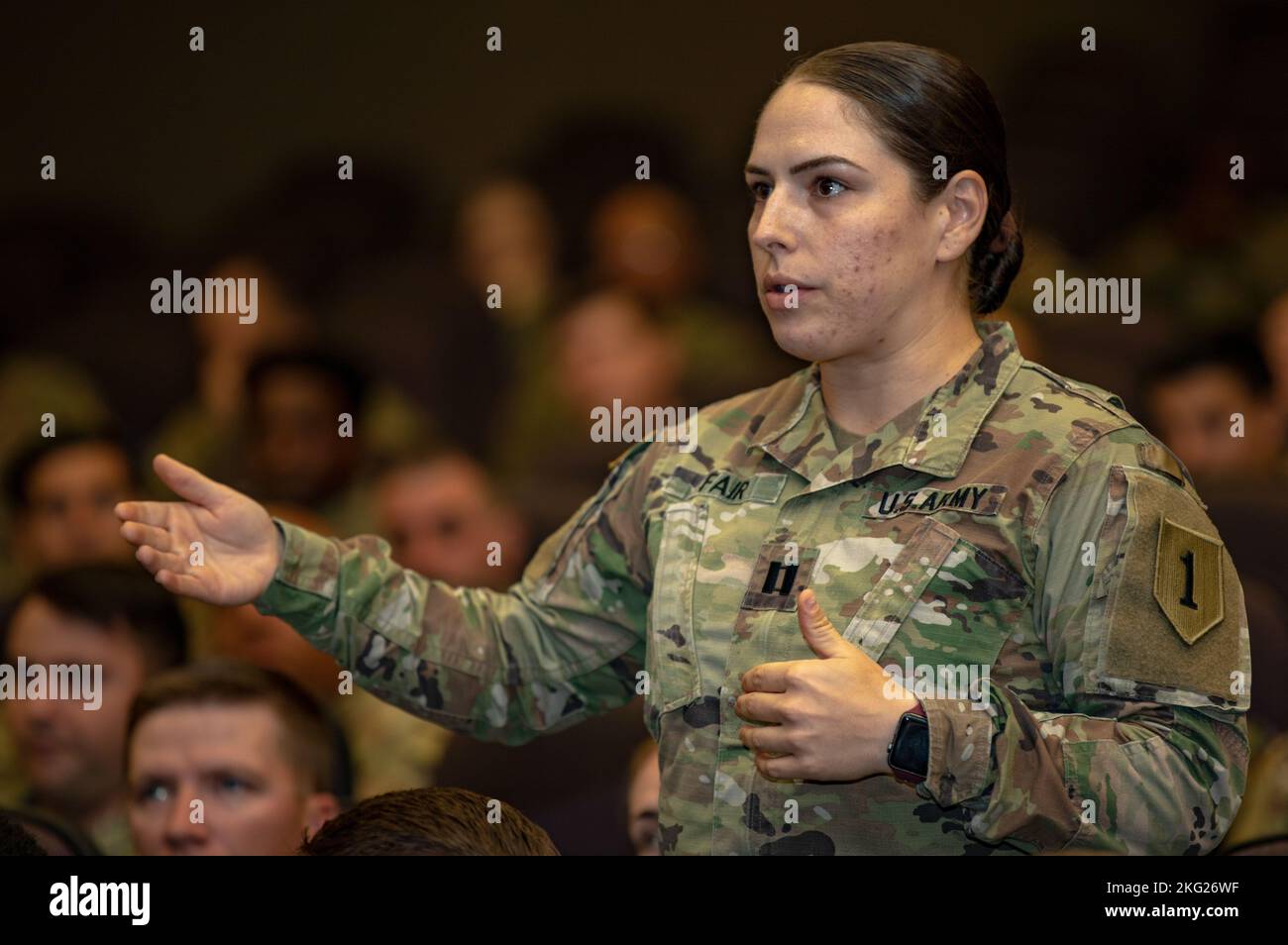 U.S. Army Capt. Miranda Fair, 601st Aviation Support Battalion, 1st ...