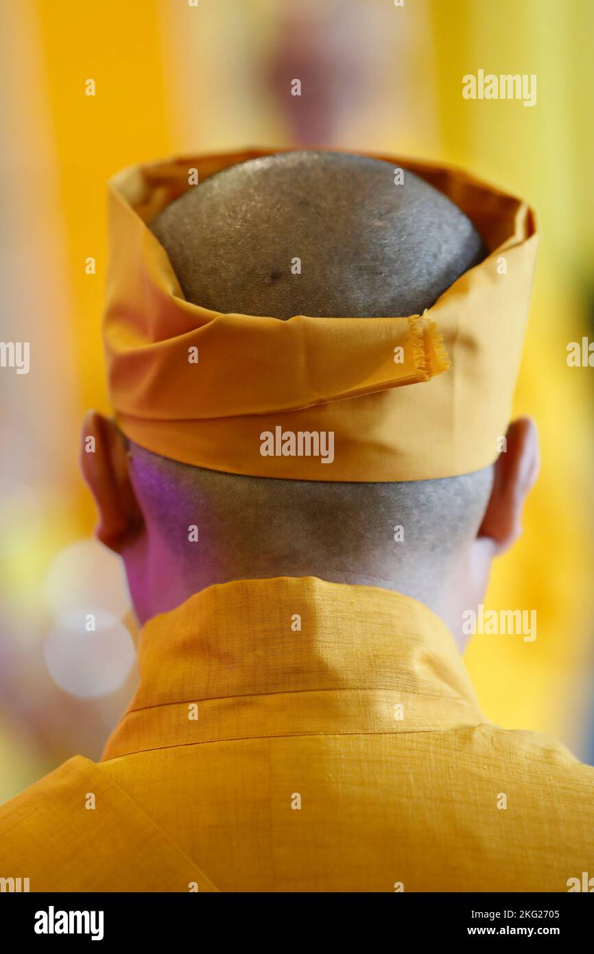 Phuoc Long buddhist temple. Buddhist ceremony. Tan Chau. Vietnam Stock ...