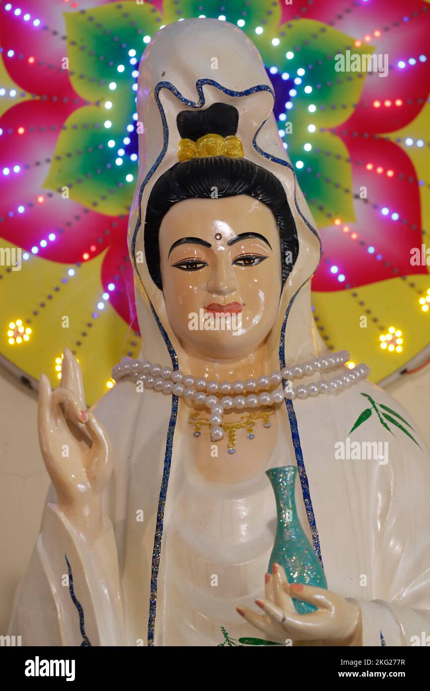Phuoc Long buddhist temple. Avalokitesvara ( Quan Am), the Bodhisattva ...