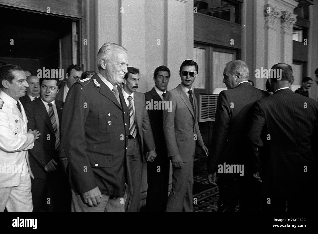 Leopoldo Fortunato Galtieri, defacto President of Argentina, enters ...