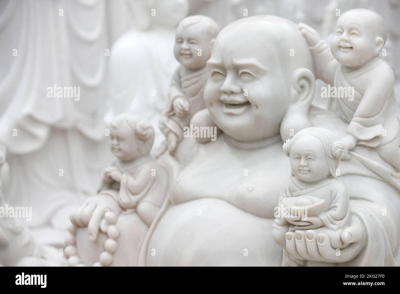 Vietnam sculpture smiling buddha hi-res stock photography and images ...