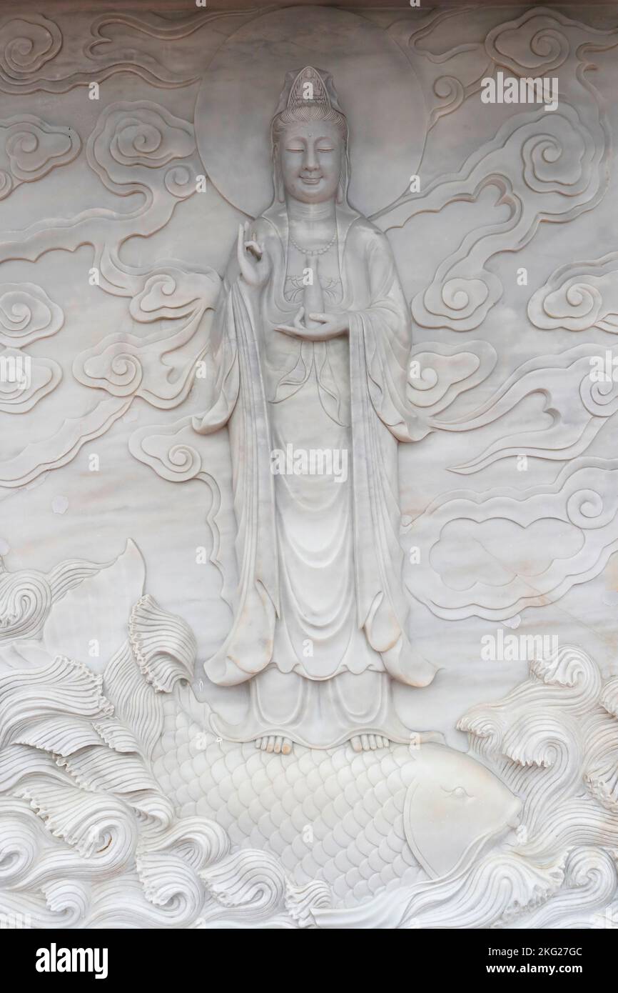 Linh Ung buddhist pagoda. Avalokitesvara ( Quan Am), the Bodhisattva of ...