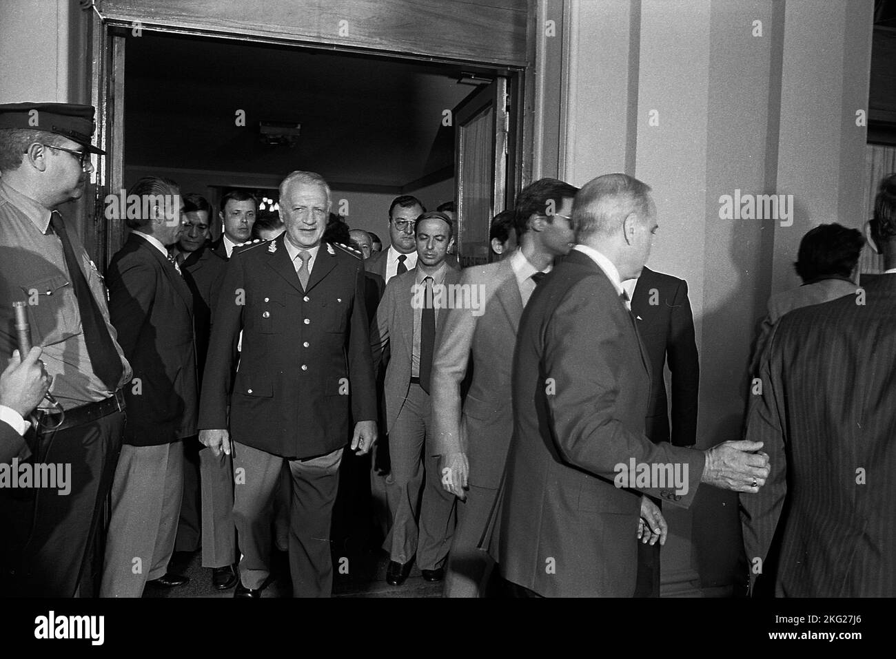 Leopoldo Fortunato Galtieri, defacto President of Argentina, enters ...