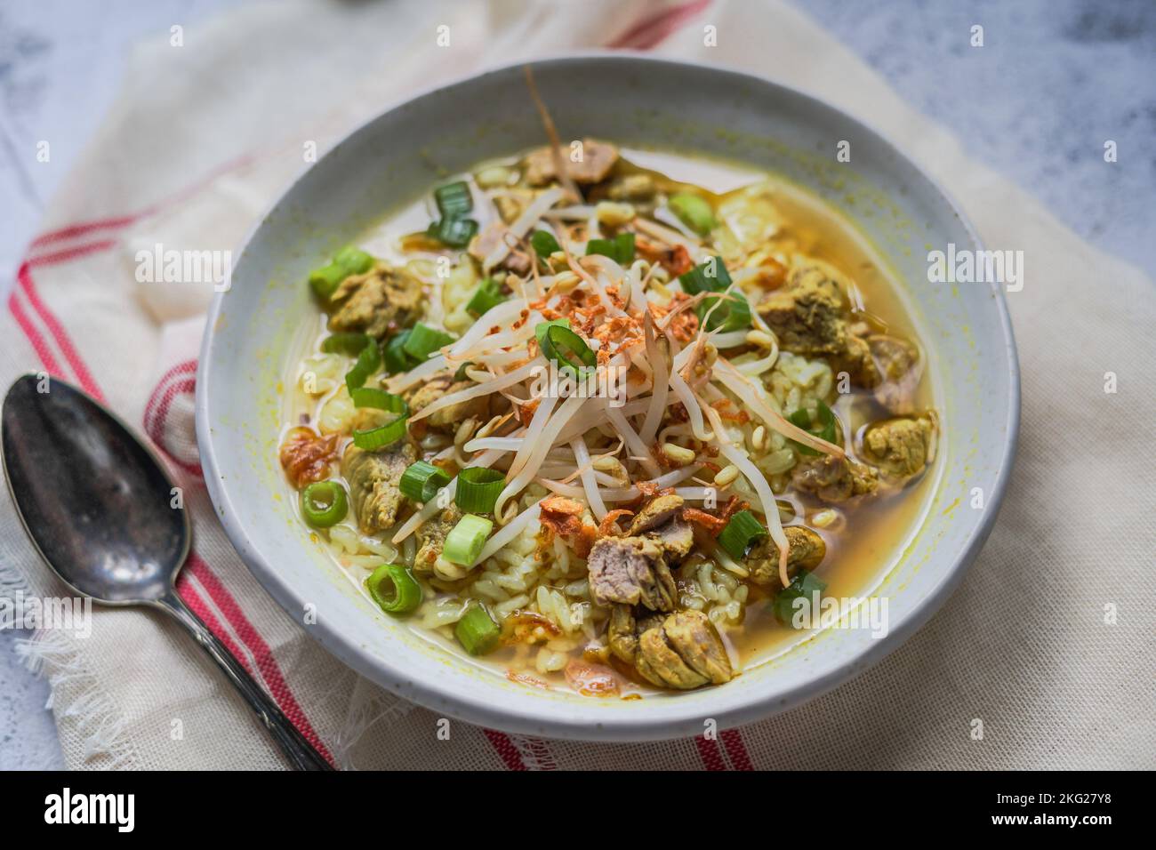 Soto Daging is Indonesian clear soup contains of beef, beansprout and ...