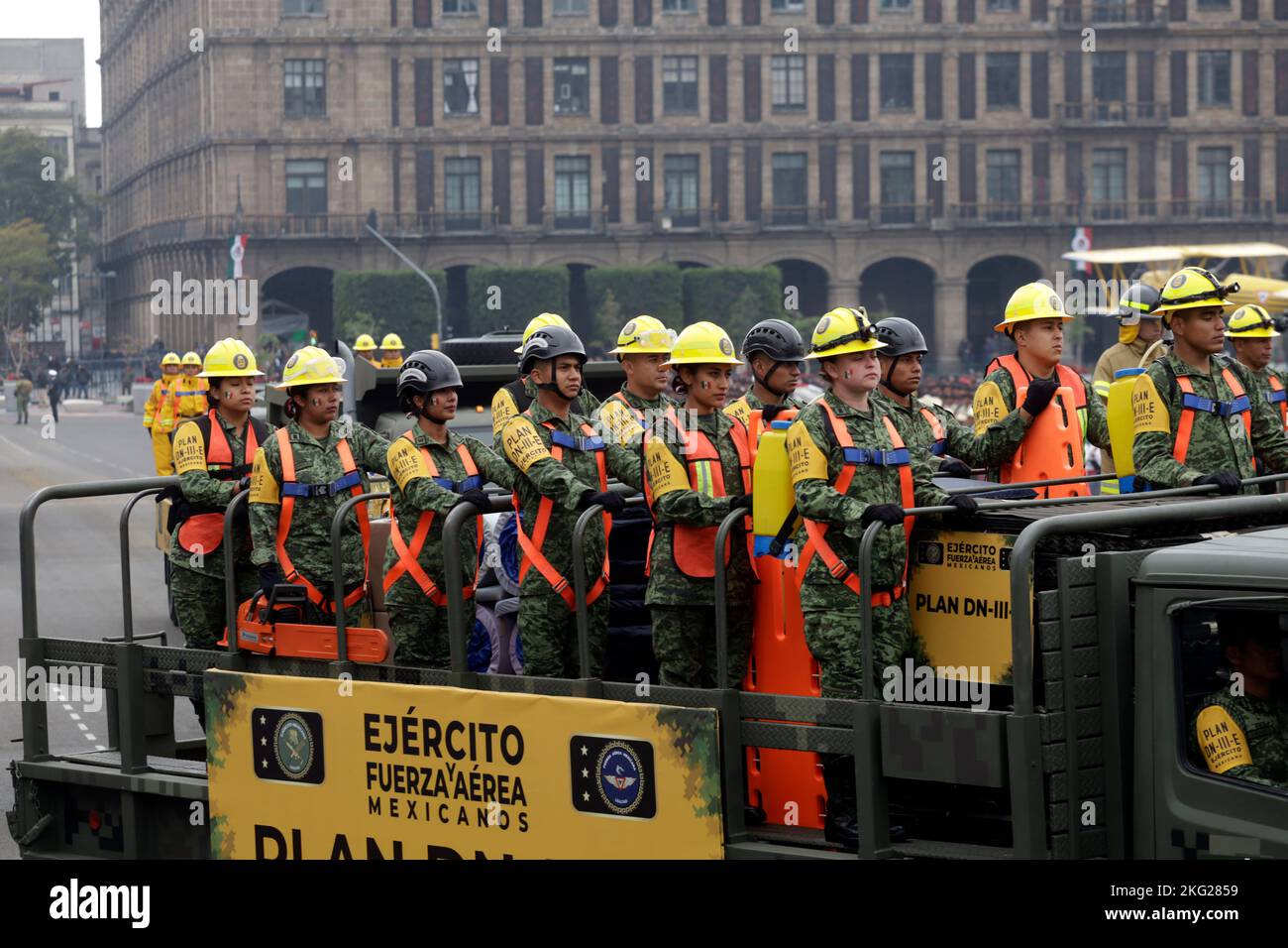 November 20, 2022, Mexico City, Mexico: Members of the Armed Forces and ...