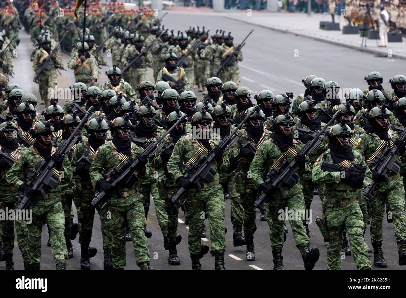 November 20, 2022, Mexico City, Mexico: Members of the Armed Forces and ...