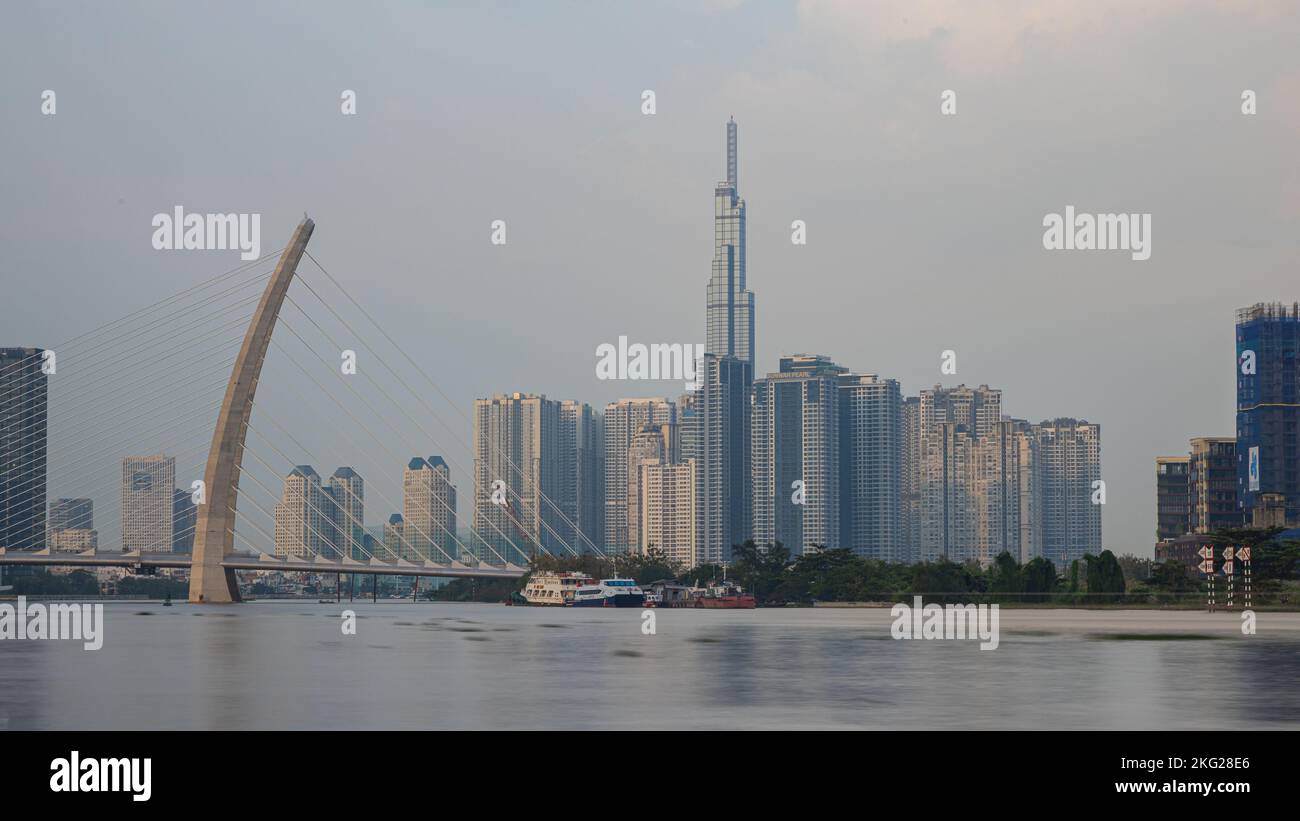 Ho Chi Minh City, Vietnam - November 07, 2022: View of Vinhomes Central ...