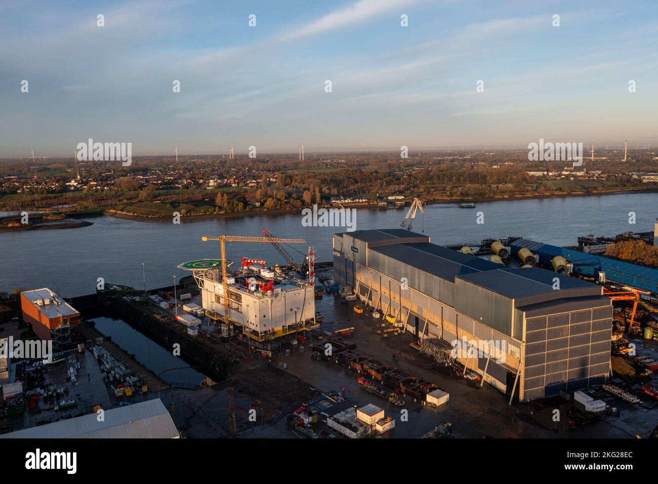 Illustration picture taken during a visit to the construction site of ...