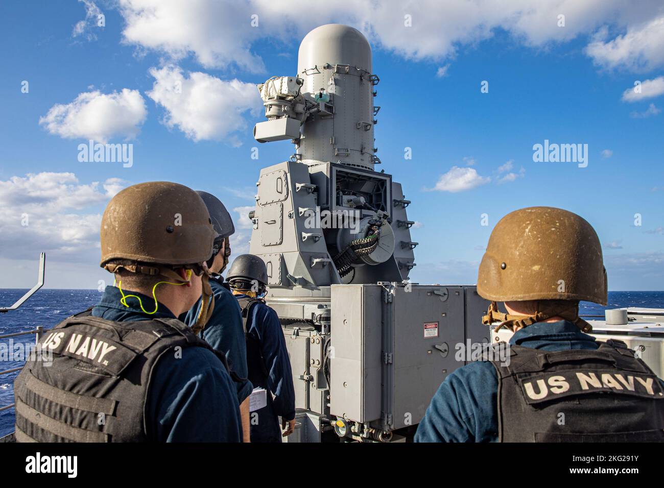 PHILIPPINE SEA (Oct. 25, 2022) Sailors prepare to conduct a PACFIRE ...