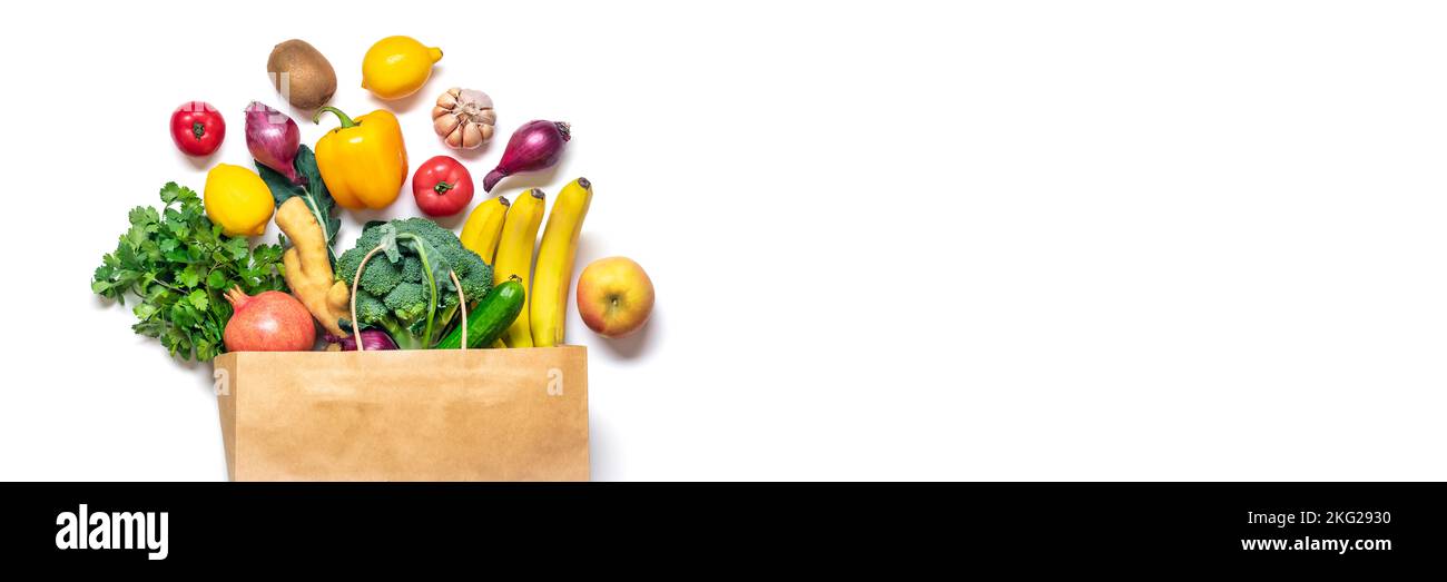 Eco food packaging concept Cut Out Stock Images & Pictures - Alamy