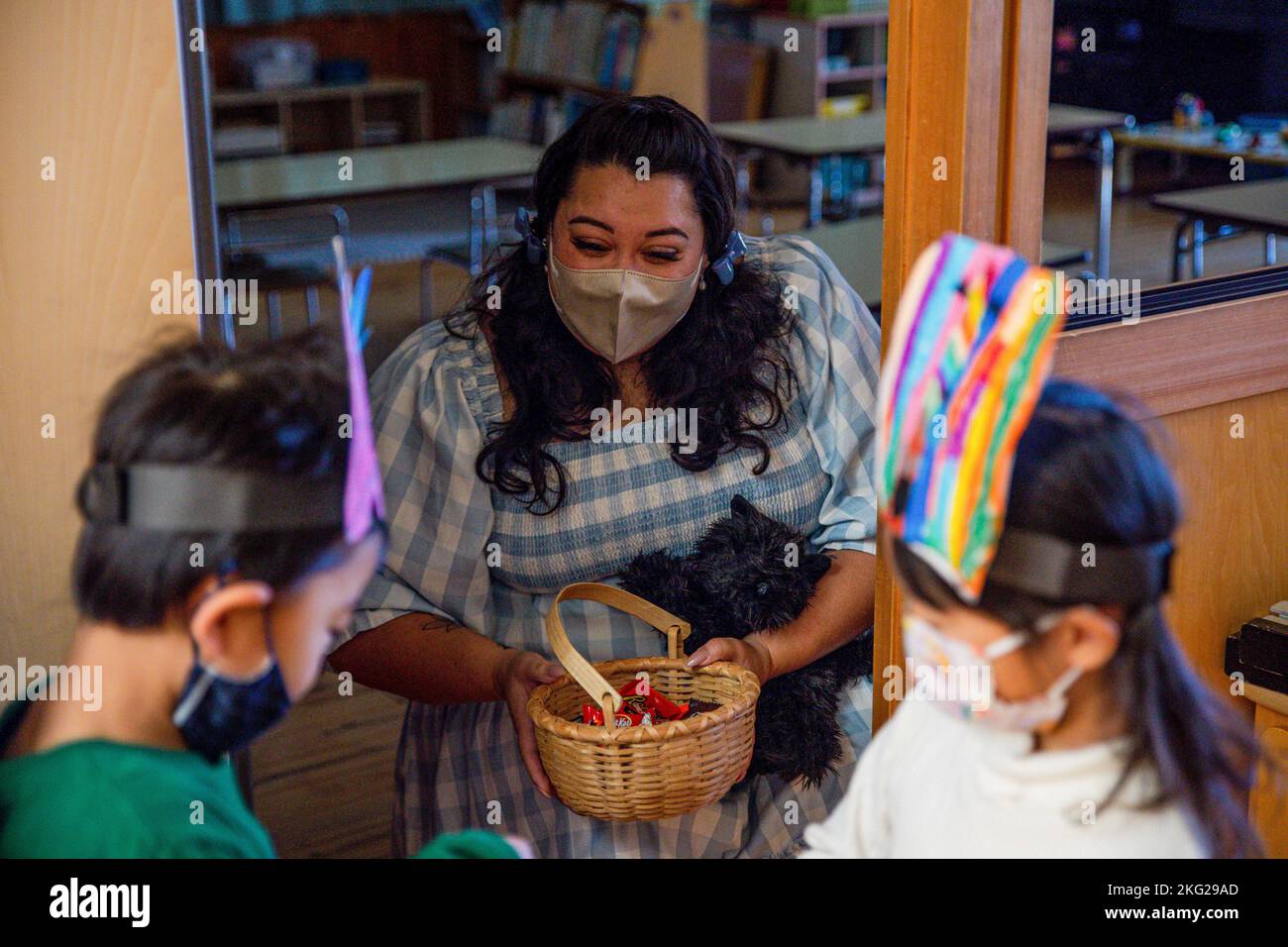Cierra Harris, a Marine Corps Air Station Chapel resiliency coordinator ...