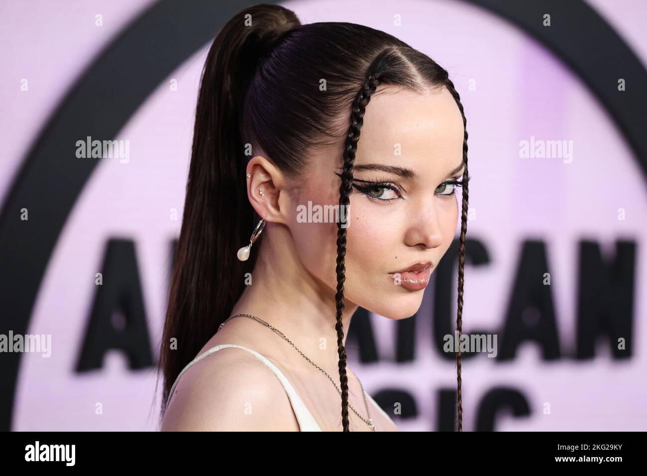 LOS ANGELES, CALIFORNIA, USA - NOVEMBER 20: Dove Cameron wearing Marc ...