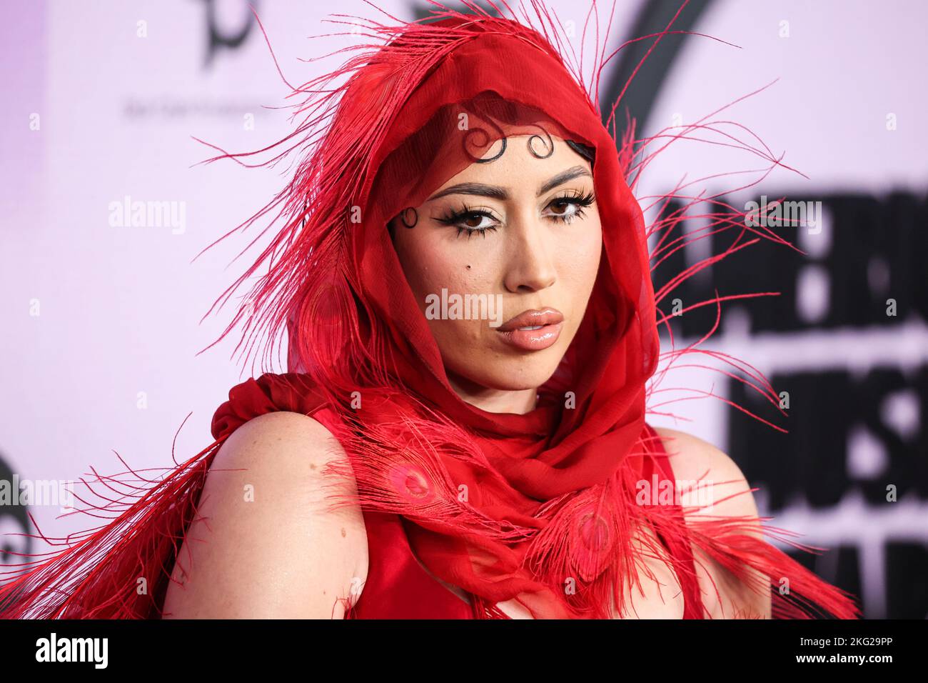 LOS ANGELES, CALIFORNIA, USA - NOVEMBER 20: Kali Uchis arrives at the ...