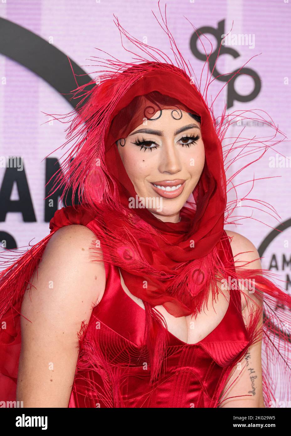 LOS ANGELES, CALIFORNIA, USA - NOVEMBER 20: Kali Uchis arrives at the ...