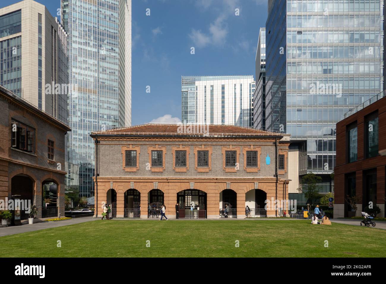 SHANGHAI, CHINA - NOVEMBER 21, 2022 - The flagship Blue Bottle coffee ...