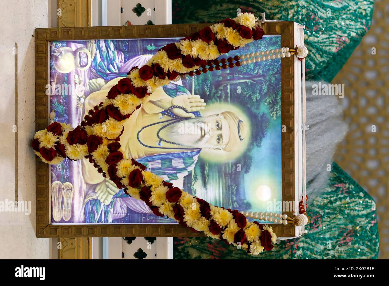 Shiva hindu temple. Illustration of Indian Spiritual master Shirdi Sai ...