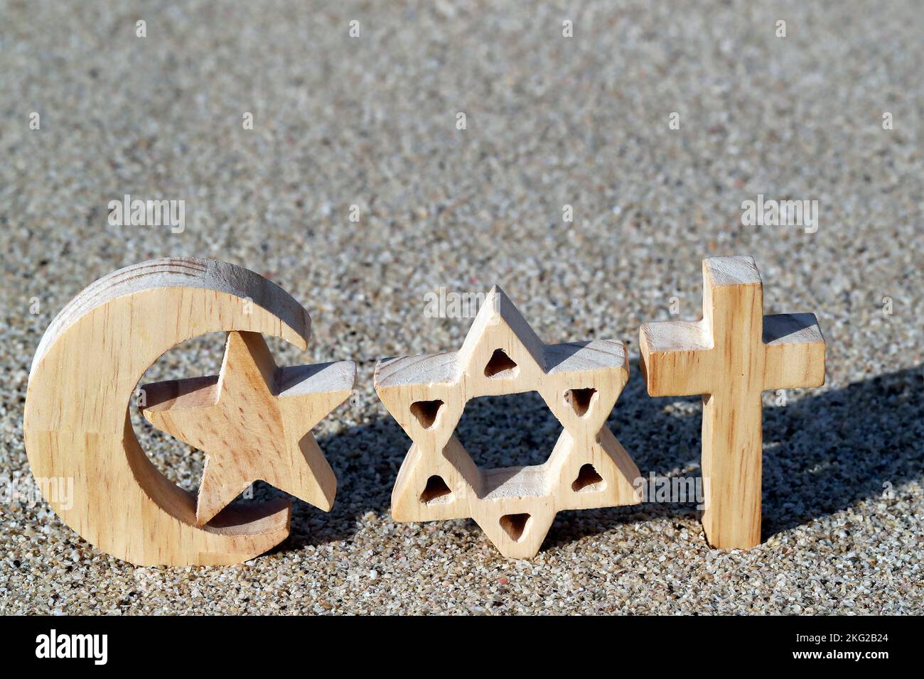 Christianity, Islam, Judaism 3 monotheistic religions. Jewish Star ...
