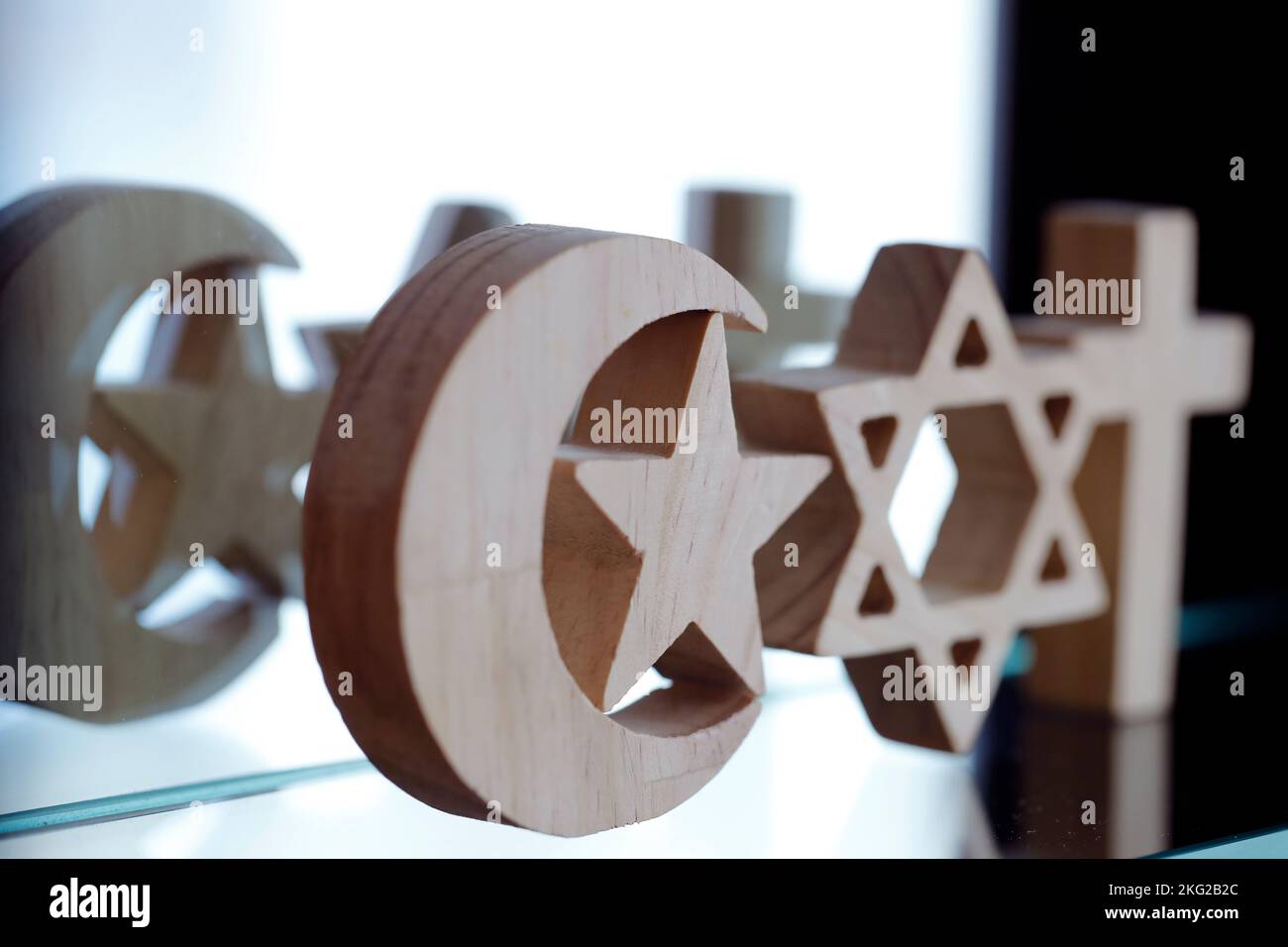 Christianity, Islam, Judaism 3 monotheistic religions. Jewish Star ...