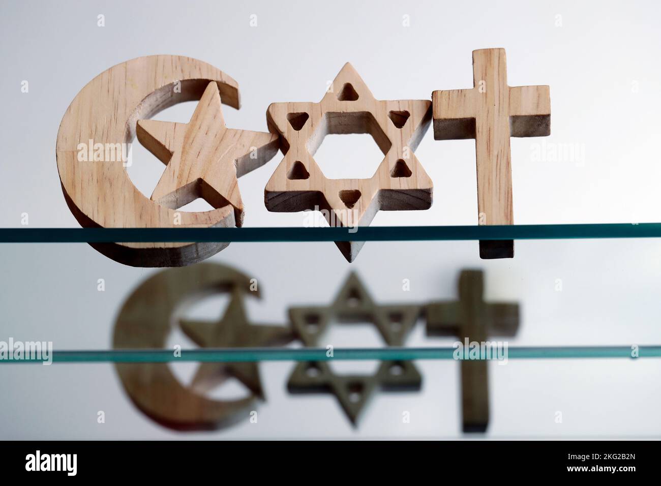 Christianity, Islam, Judaism 3 monotheistic religions. Jewish Star ...
