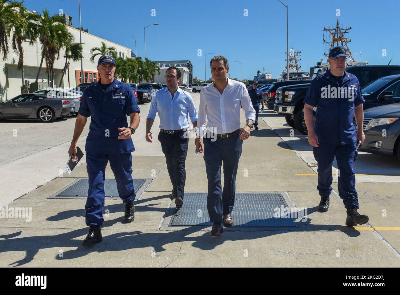 Cmdr. Eric Pare, Response Department Head of Coast Guard Sector Miami ...