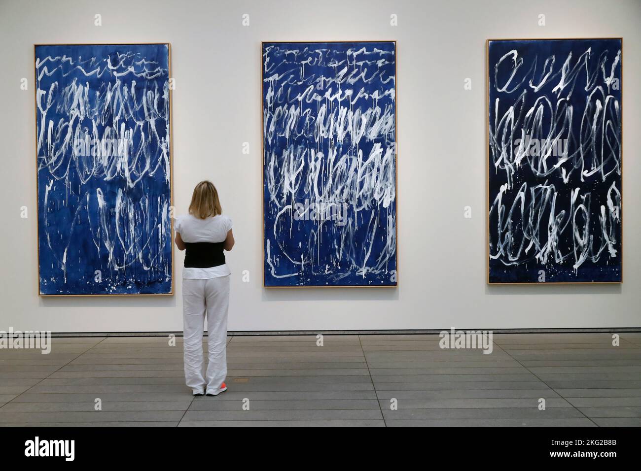 Louvre Abu Dhabi art and civilisation museum. Visitor. United Arab ...