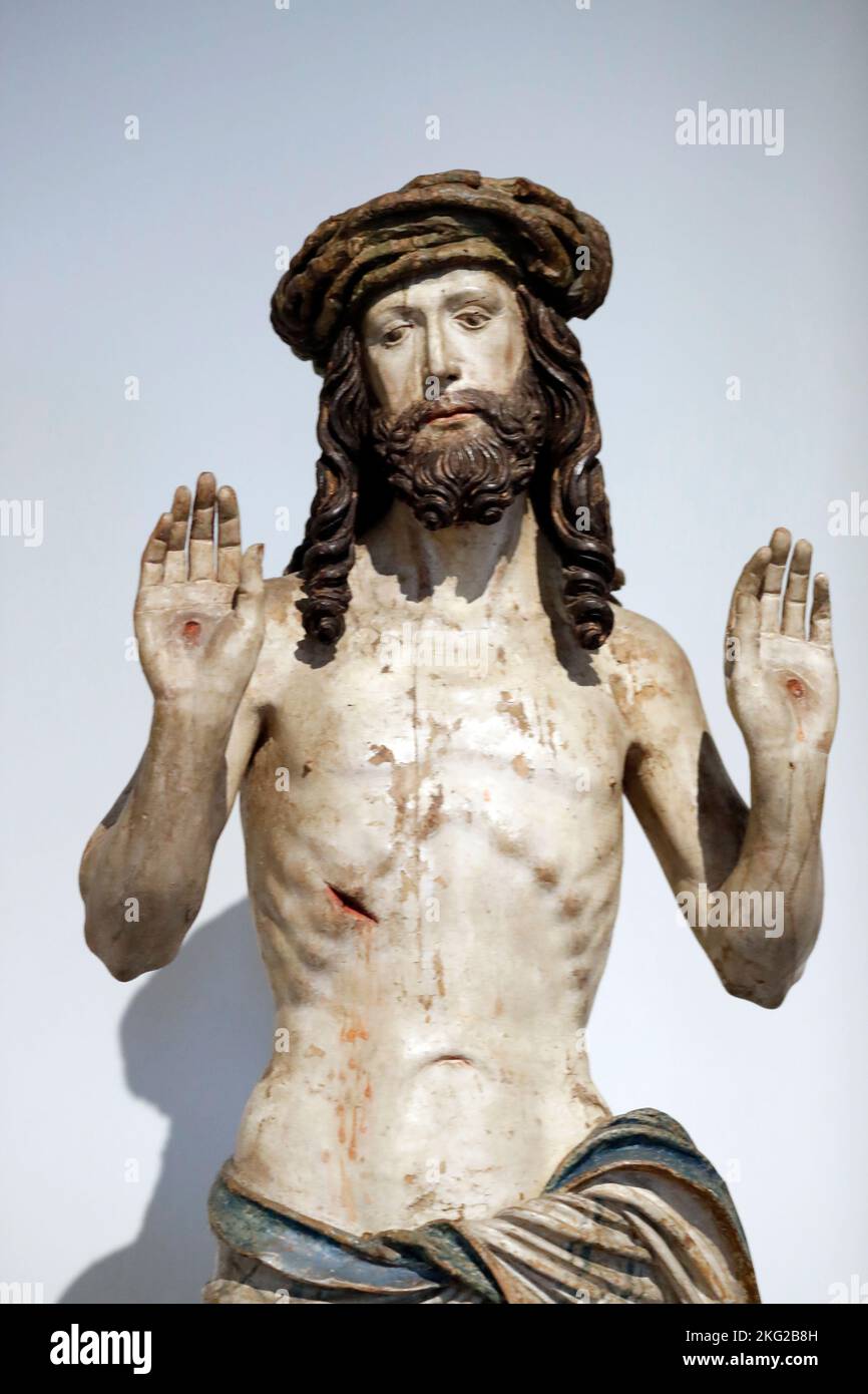 Louvre Abu Dhabi art and civilisation museum. Christ showing his wounds ...