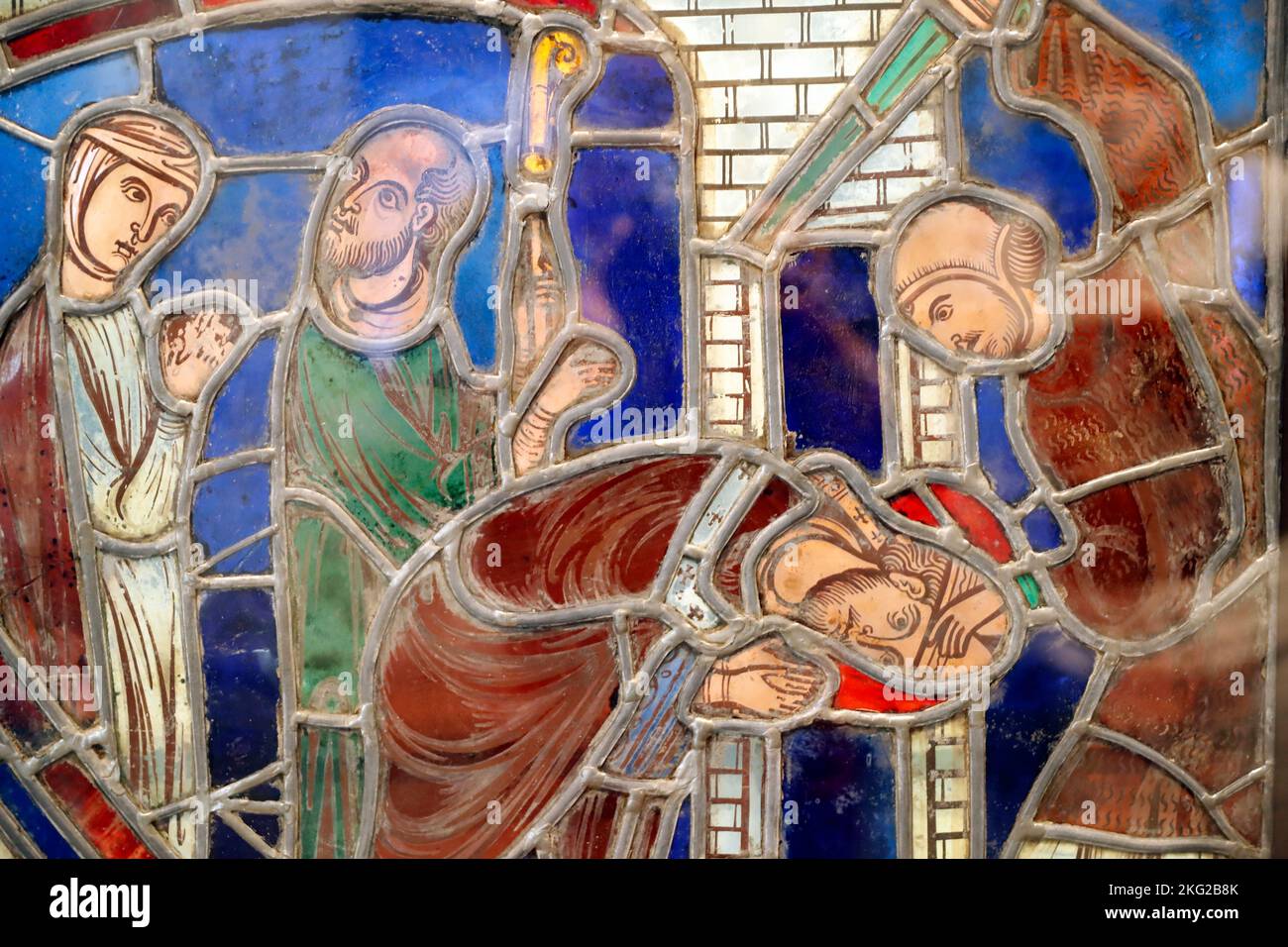 Louvre Abu Dhabi art and civilisation museum. Scenes frome the life of ...