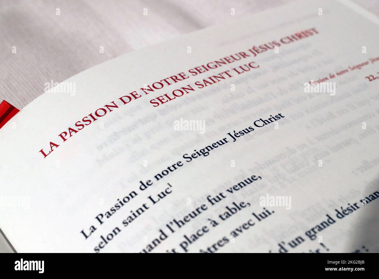 Holy week. Liturgical book ( lectionnary ) for Easter Vigil celebration ...