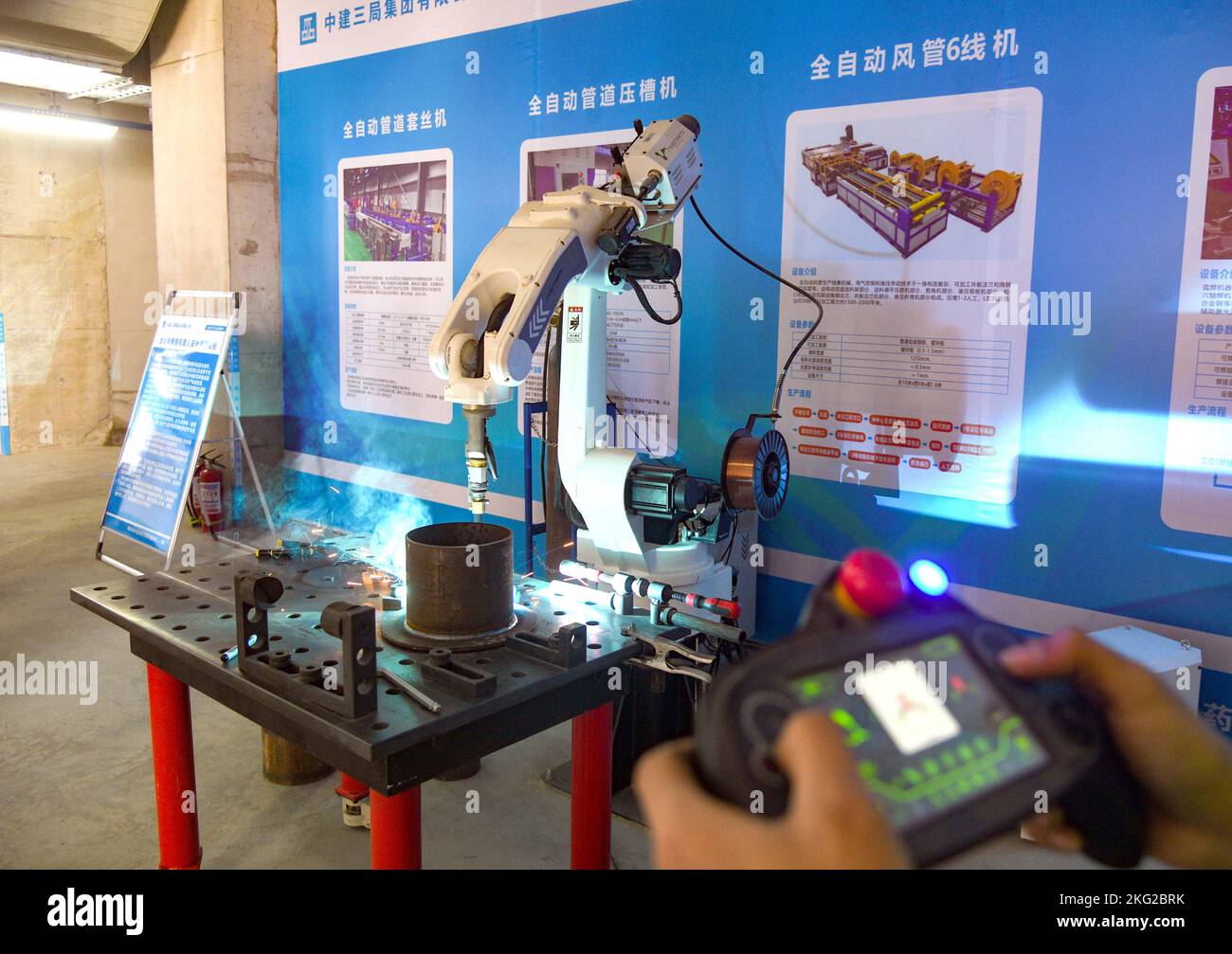 High-tech products on the construction sites in Xi'an City, northwest ...
