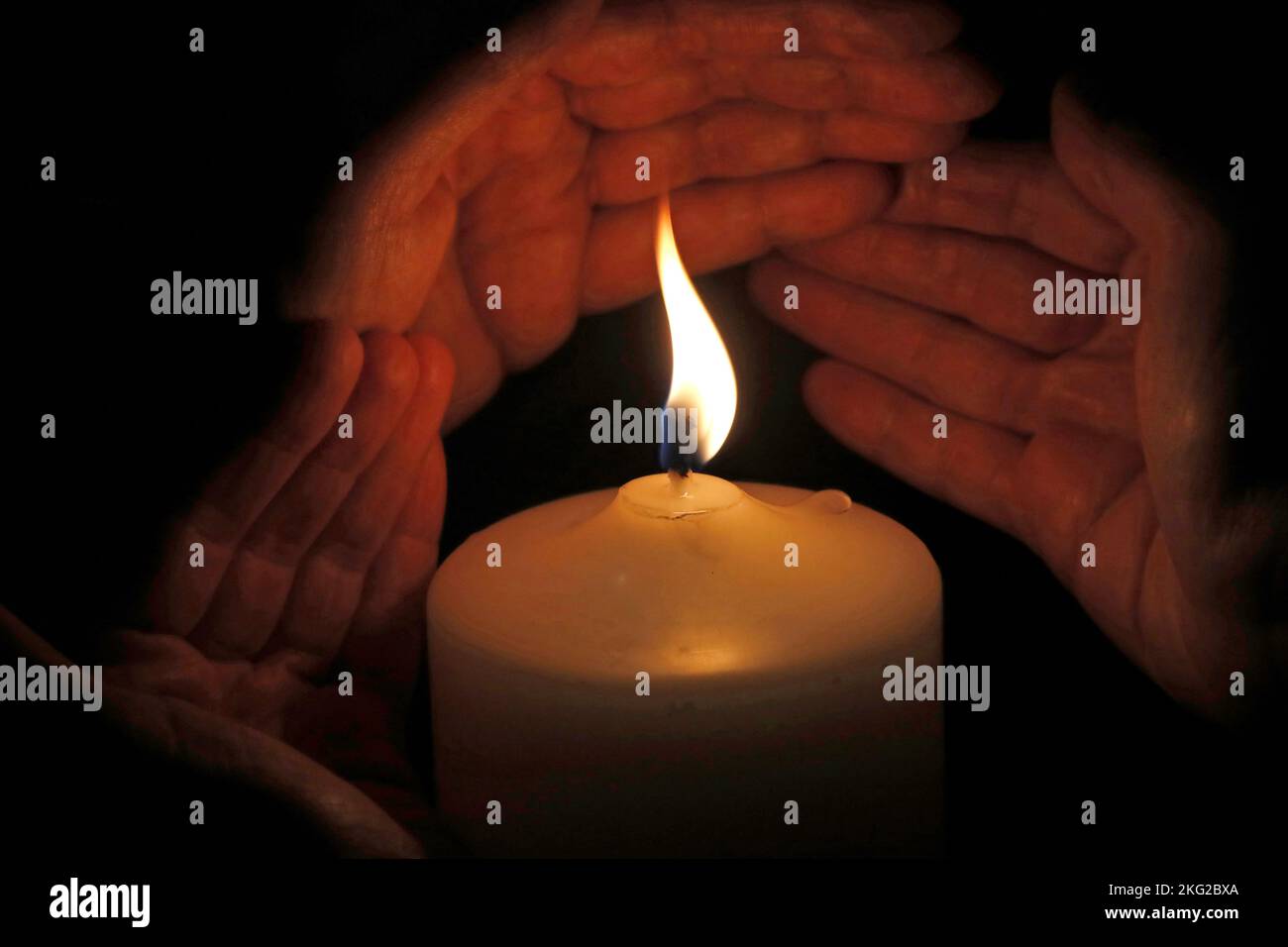 Saint Jean Baptiste chapel. Holy week. Easter Vigil celebration. Catholic parish. Switzerland ...