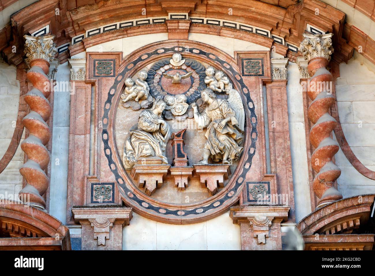 Saint Dominic church. The Annunciation is the announcement by the angel ...
