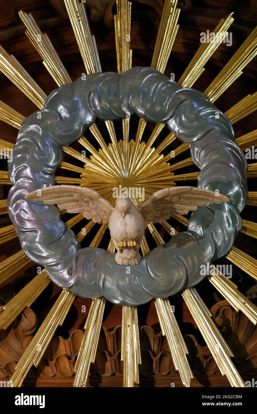 Malaga cathedraL. The dove of Holy Spirit. Spain Stock Photo - Alamy