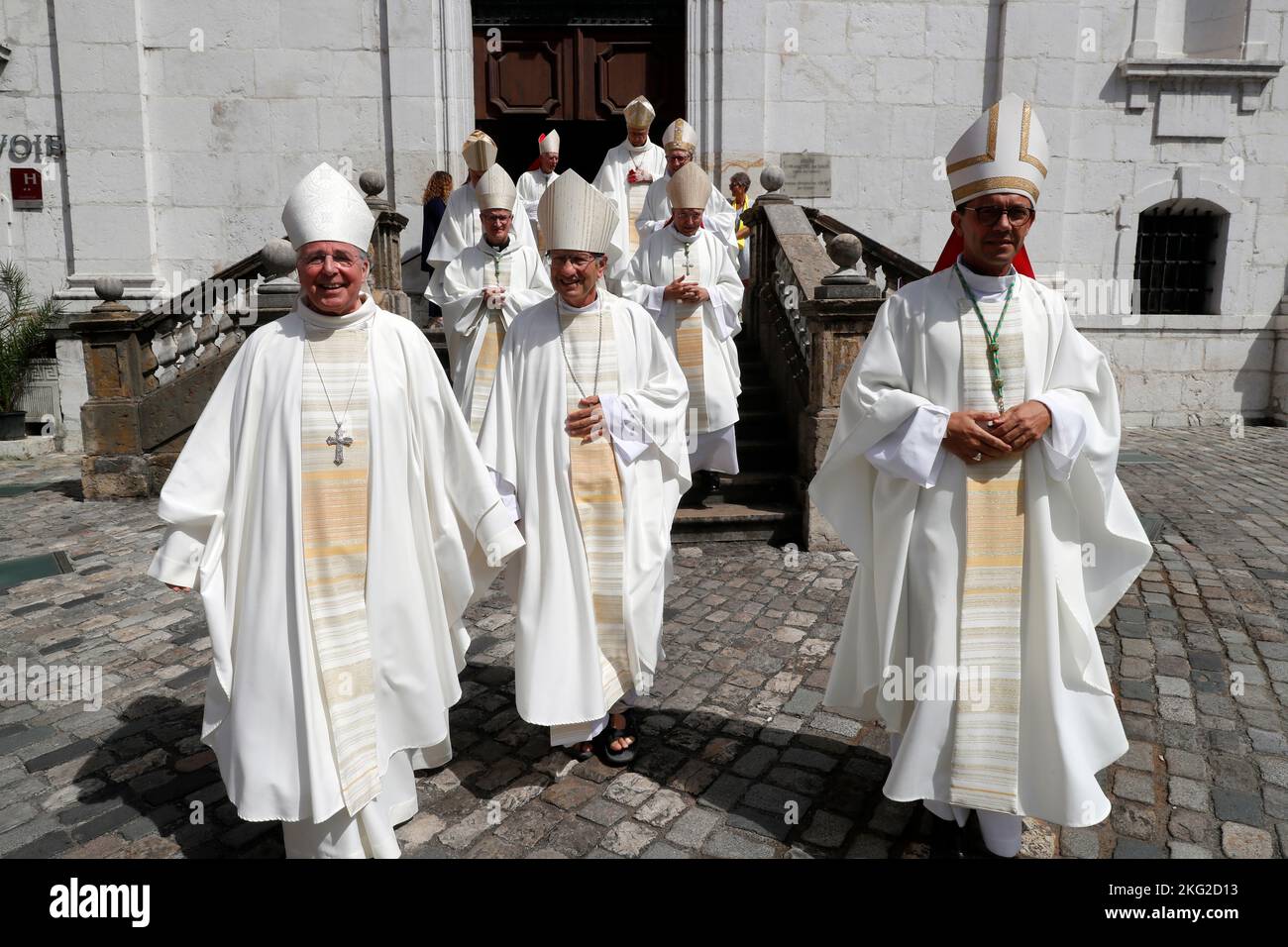 Saint Maurice church. The installation Mass of Bishop Yves Le Saux ...