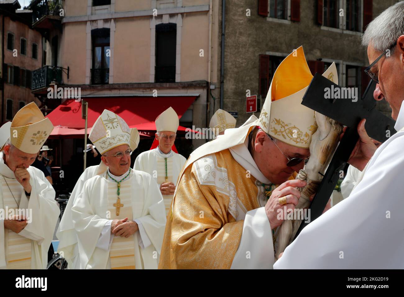 Saint Maurice church. The installation Mass of Bishop Yves Le Saux ...