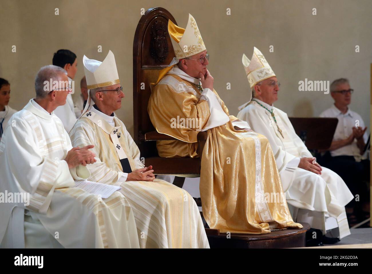 Saint Maurice church. The installation Mass of Bishop Yves Le Saux ...