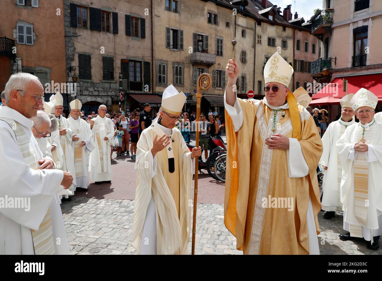 Saint Maurice church. The installation Mass of Bishop Yves Le Saux ...
