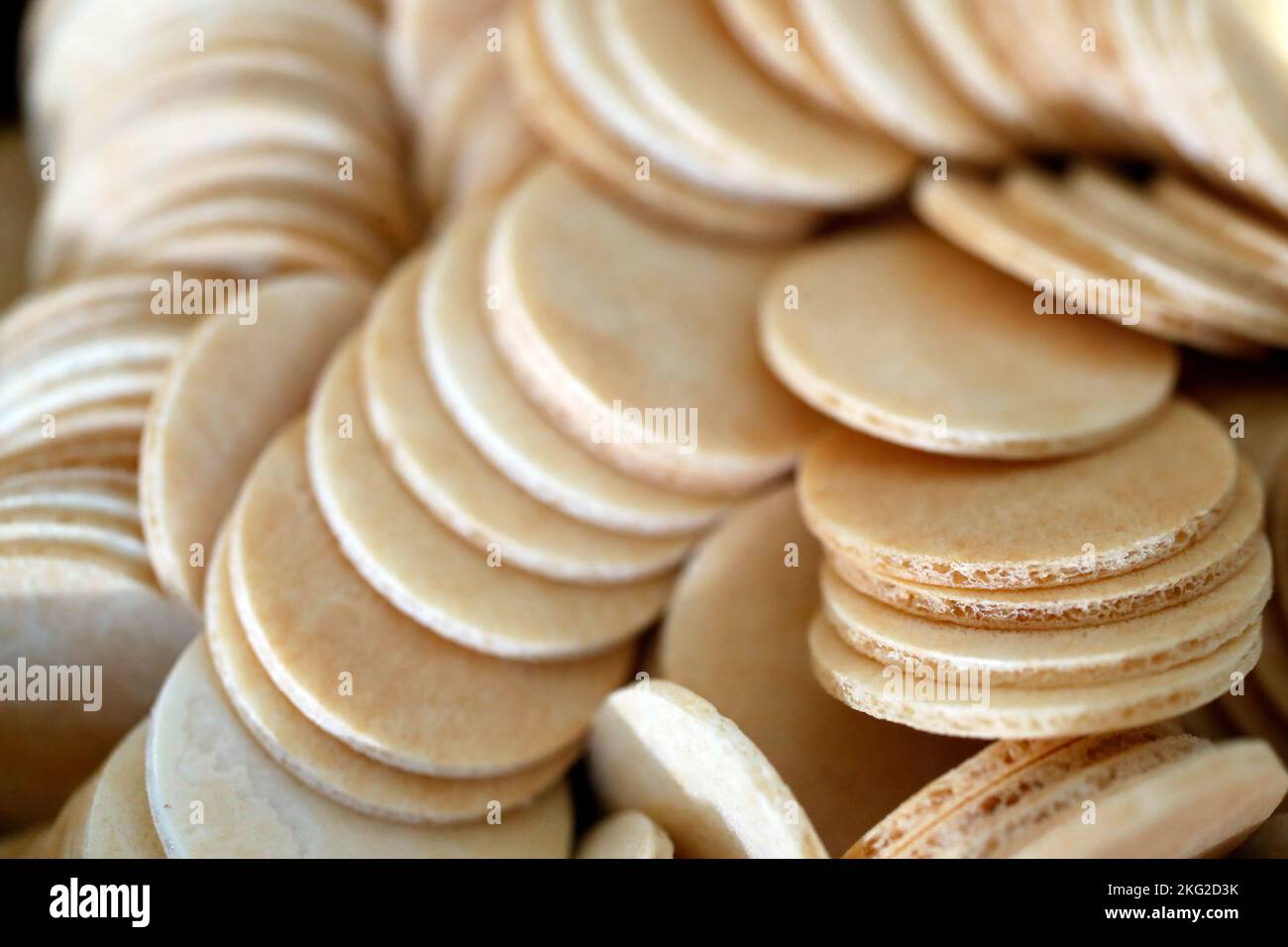 Catholic mass. Eucharist table with the liturgical items.Ê Communion ...