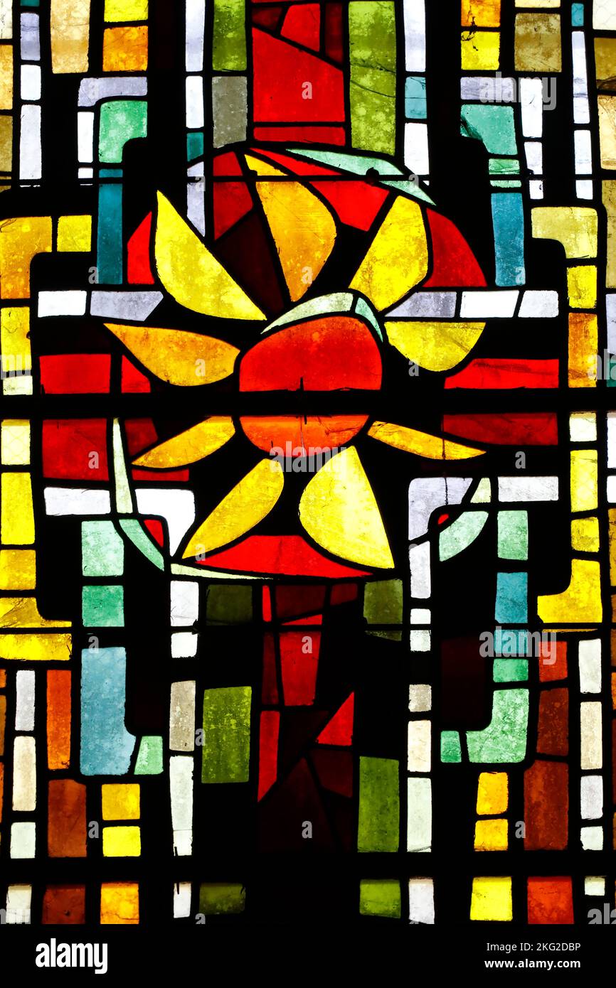 Sainte Jeanne d'Arc church. Stained glass window by Max Ingrand (1908 ...