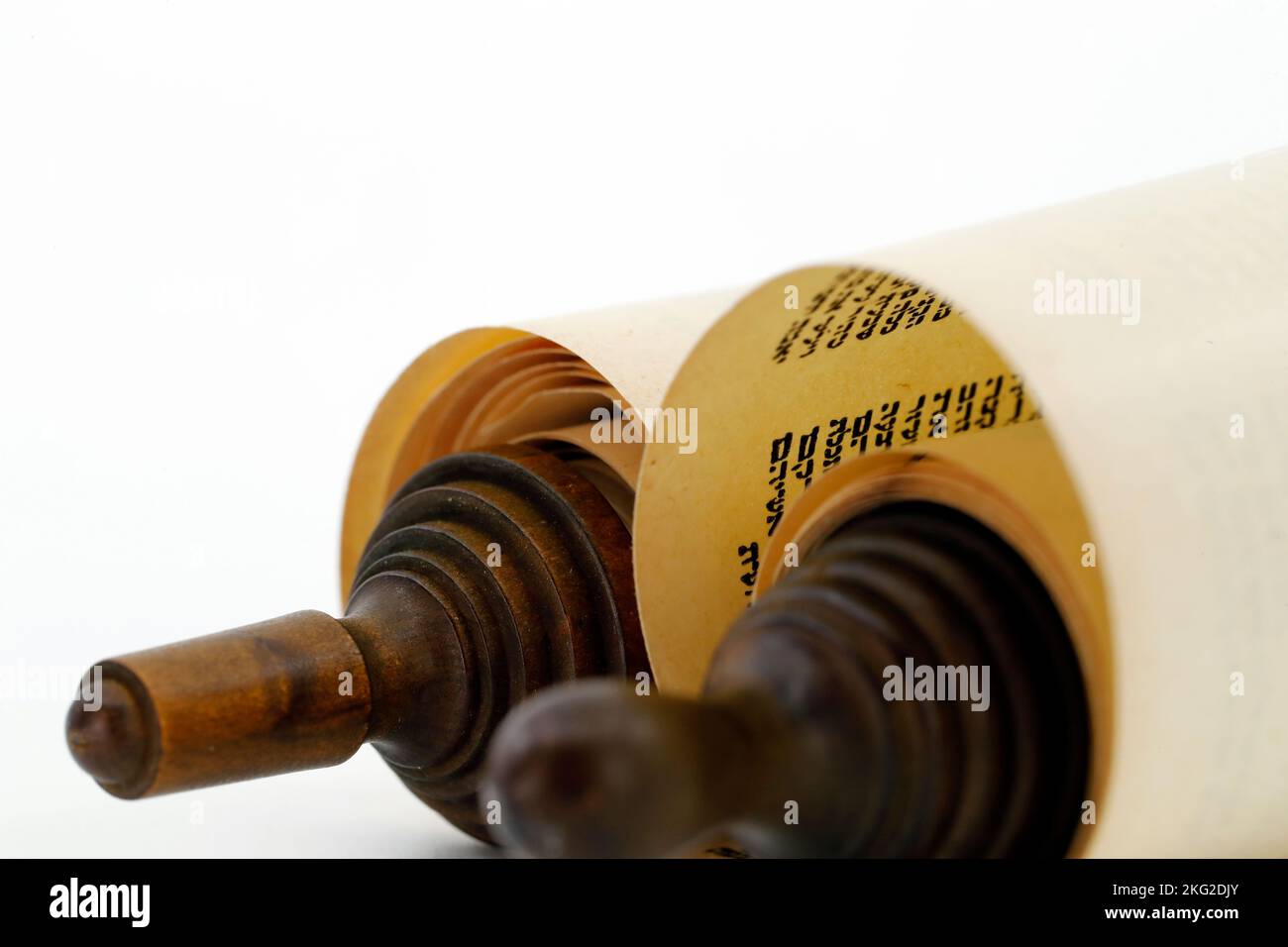 Small Torah scrolls. Symbol of Jewish identity and Judaism Stock Photo ...