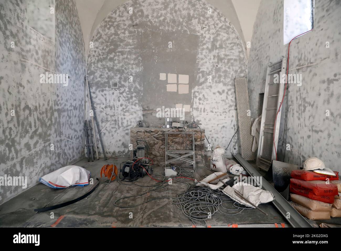 Saint Nicolas de Veroce baroque chapel. Chapel under renovation ...