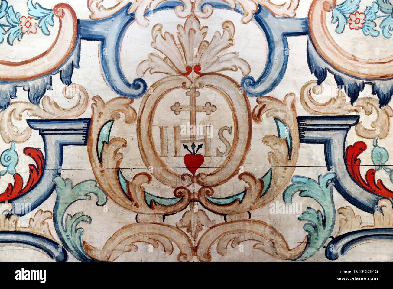 Champoutant baroque chapel after renovation. Retable. France Stock ...