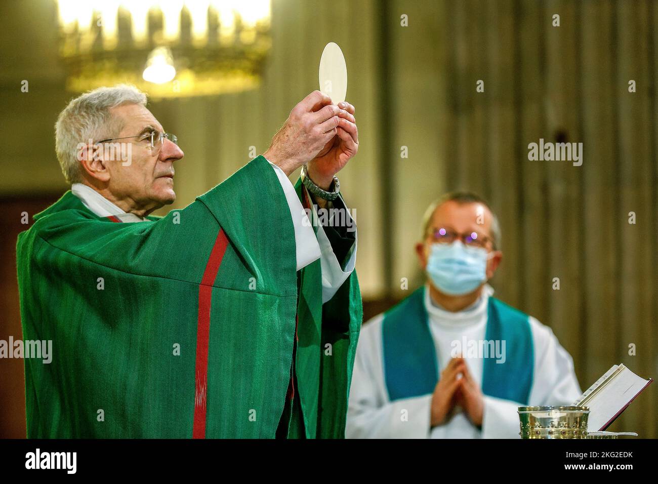 Sunday mass in Saint Philippe du Roule catholic church, Paris Stock ...