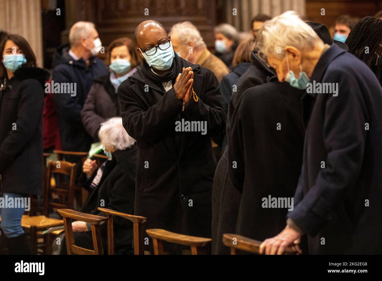 Sunday mass in Saint Philippe du Roule catholic church, Paris Stock ...