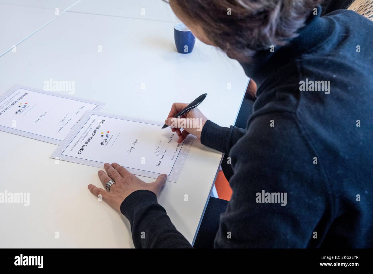 COVERAGE REQUESTED TO BELGA Illustration picture shows the 'DigitALL ...