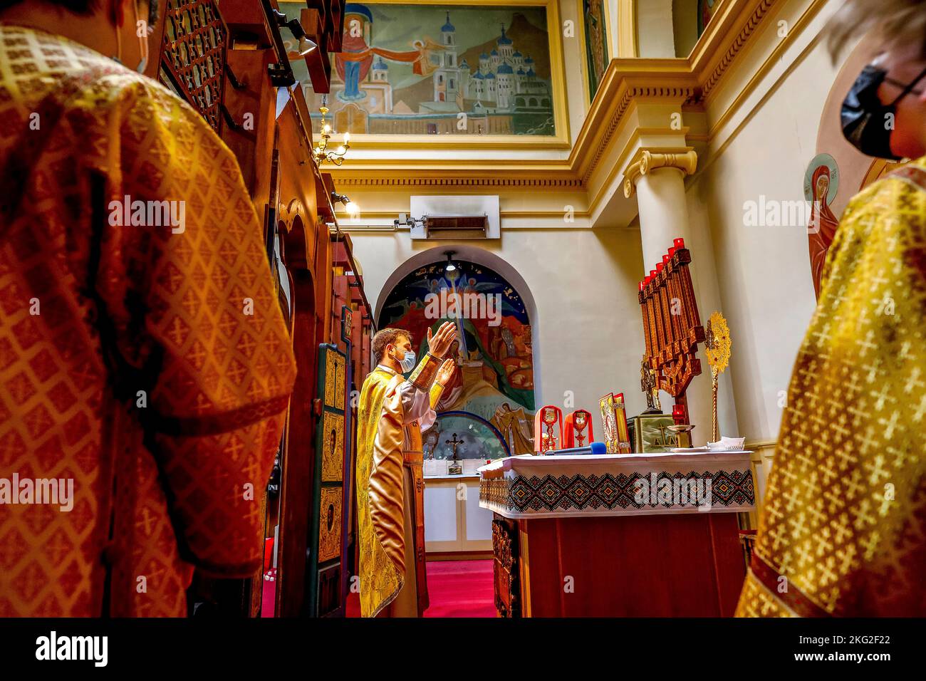 Saint volodymyr greek catholic ukrainian cathedral hi-res stock ...