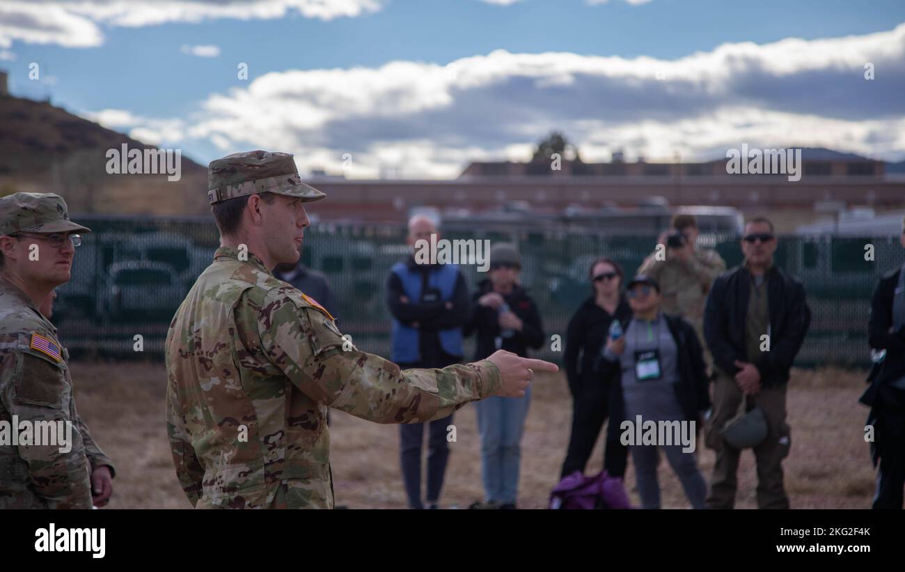 Soldiers brief a group of civilians on Tactical Combat Casualty Care ...