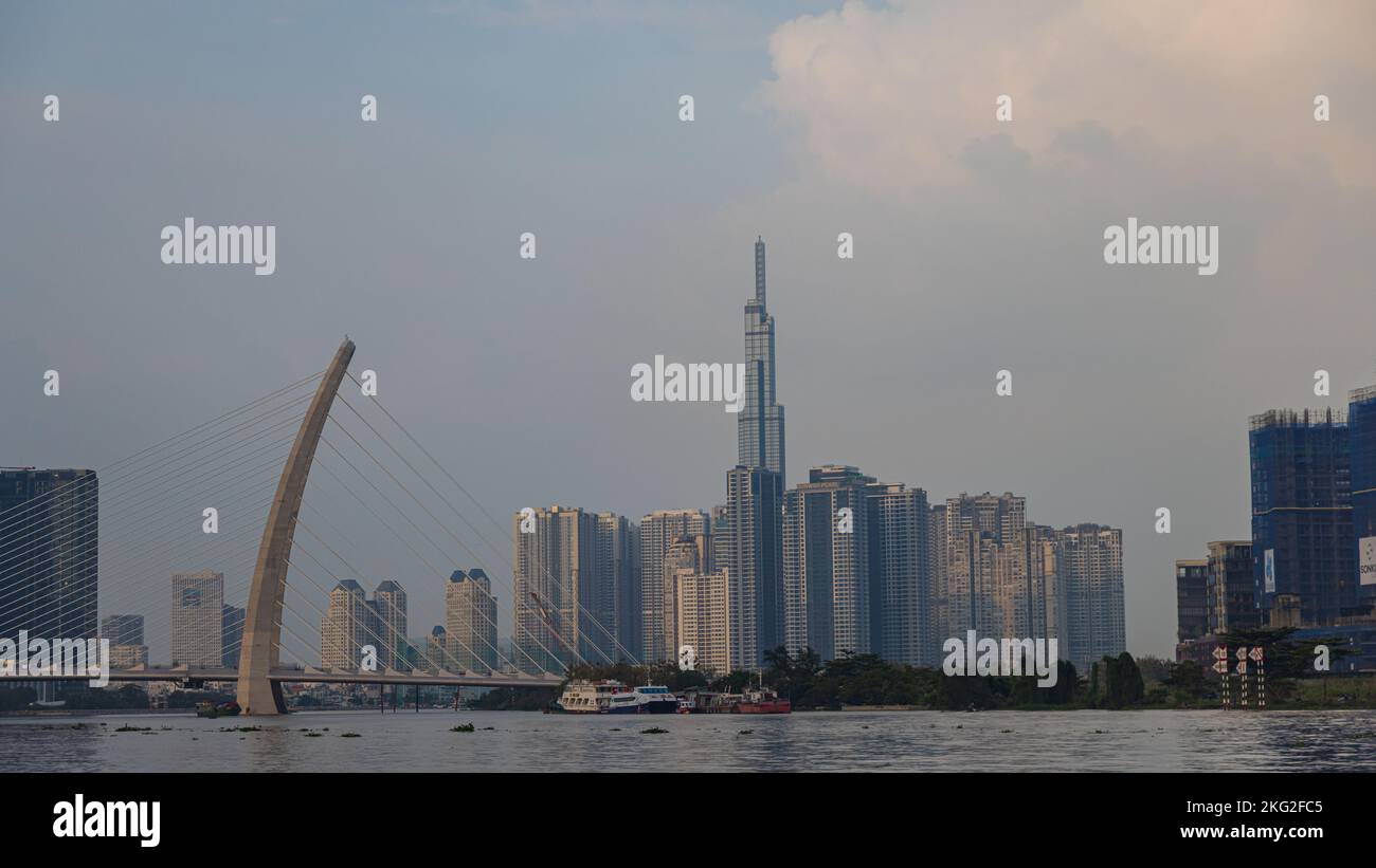 Ho Chi Minh City, Vietnam - November 07, 2022: View of Vinhomes Central ...