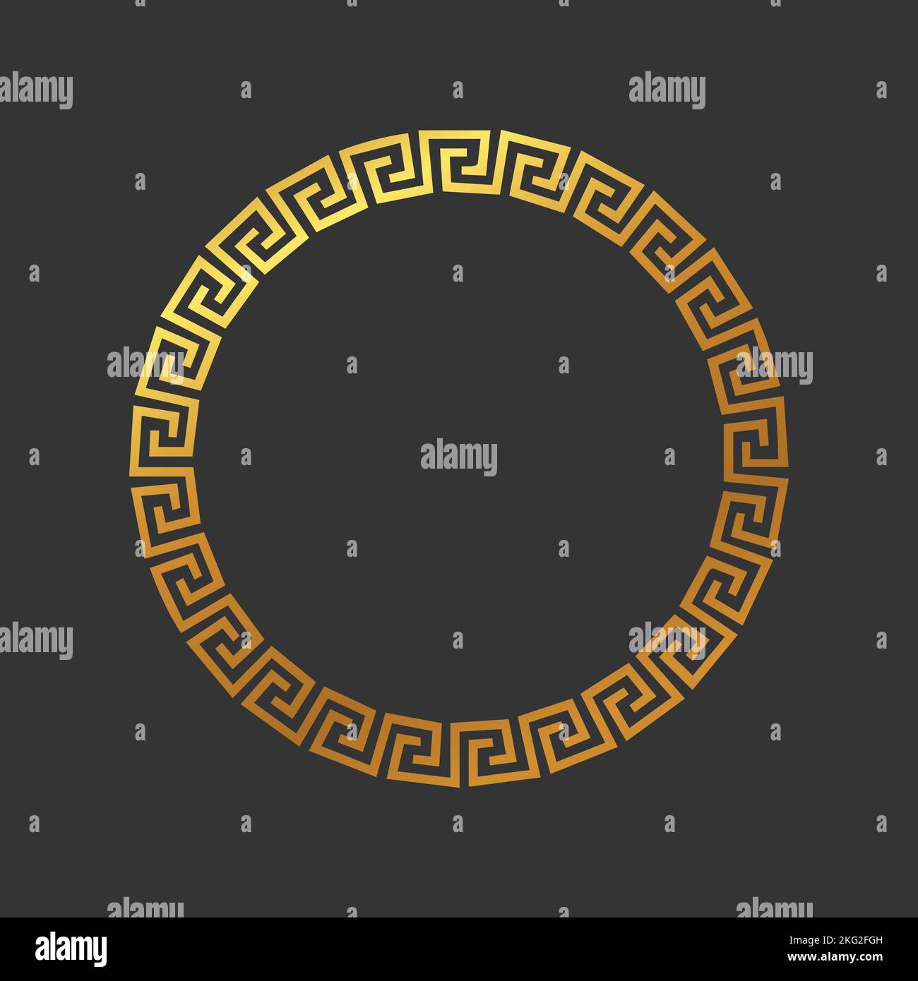 Greek circular border hi-res stock photography and images - Alamy